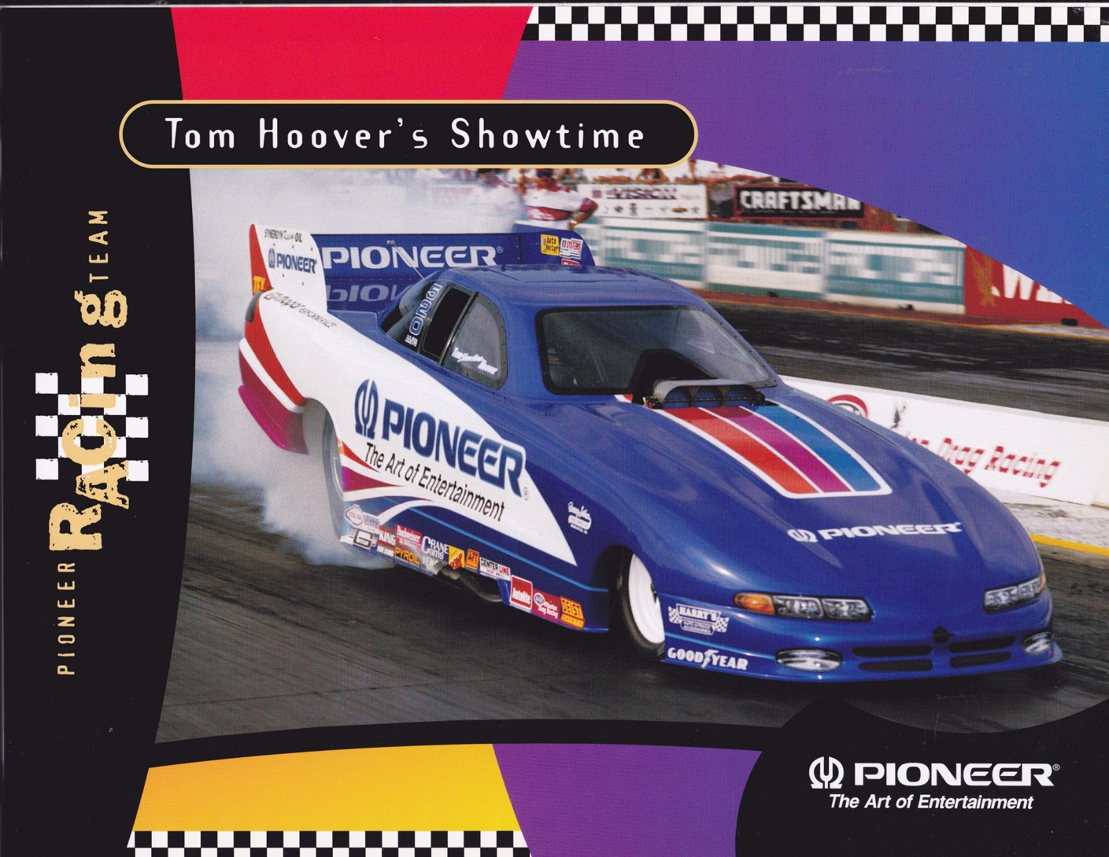 1996 Tom Hoover Showtime Pioneer NHRA Top Funny Car Handout Hero Photo ...