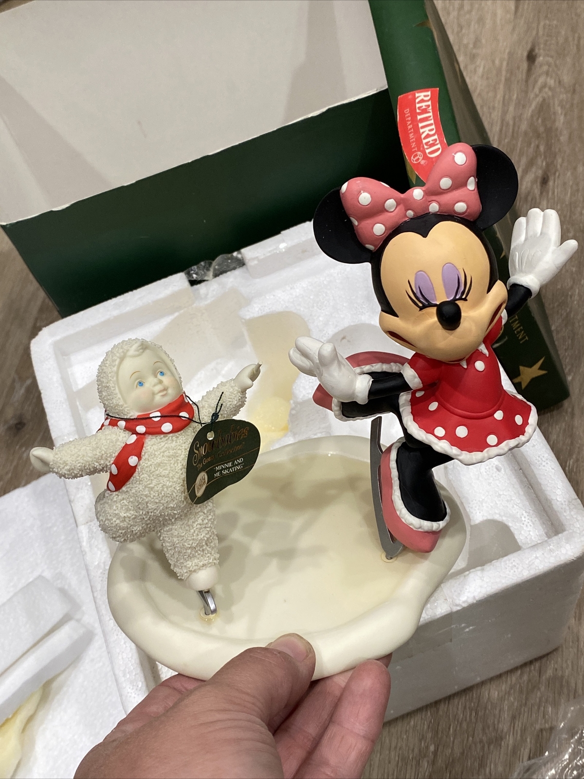 Snowbabies Disney "Minnie and Me Skating" The Guest Collection ...