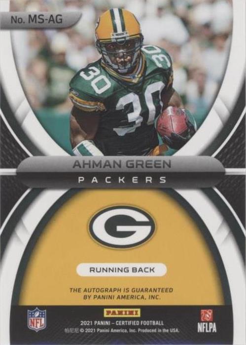 2021 Panini Certified Ahman Green #MS-AG for sale | eBay