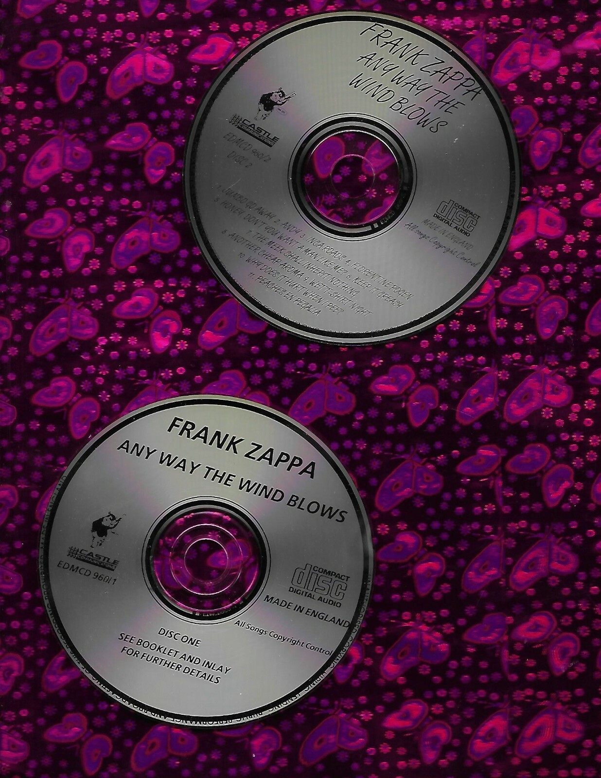 Anyway the Wind Blows Frank Zappa 2 CD Castle Ike Willis Vinny Colaiuta ...