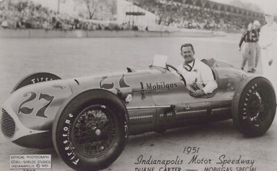 Duane Carter #27 Indianapolis Indy 500 Car 1951 - RPPC Photo Postcard ...