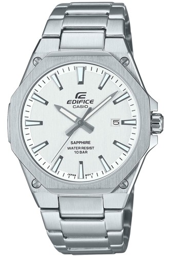 CASIO EDIFICE EFR-S108DJ-7AJF Sapphire Crystal Quartz Watch White Dial ...