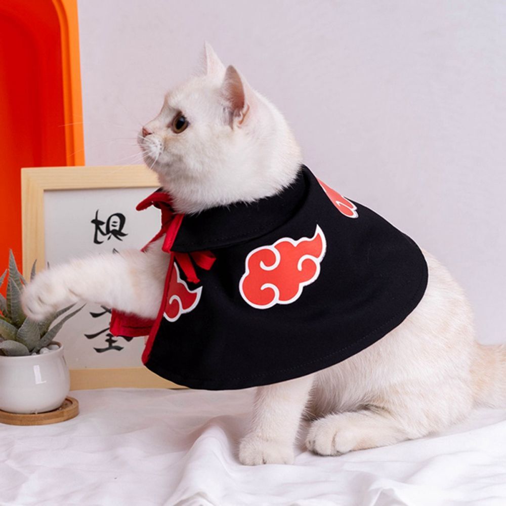 Akatsuki Cat Cloak Costume Dressing Up Dog Cosplay Costume Pets Clothes ...