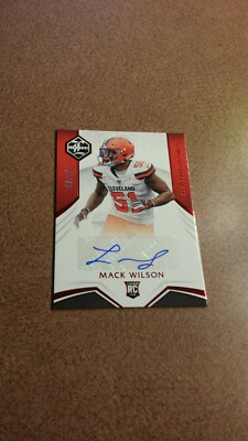 Mack Wilson 2019 Limited Autographed Rookie Card.Browns.#5/10. | eBay