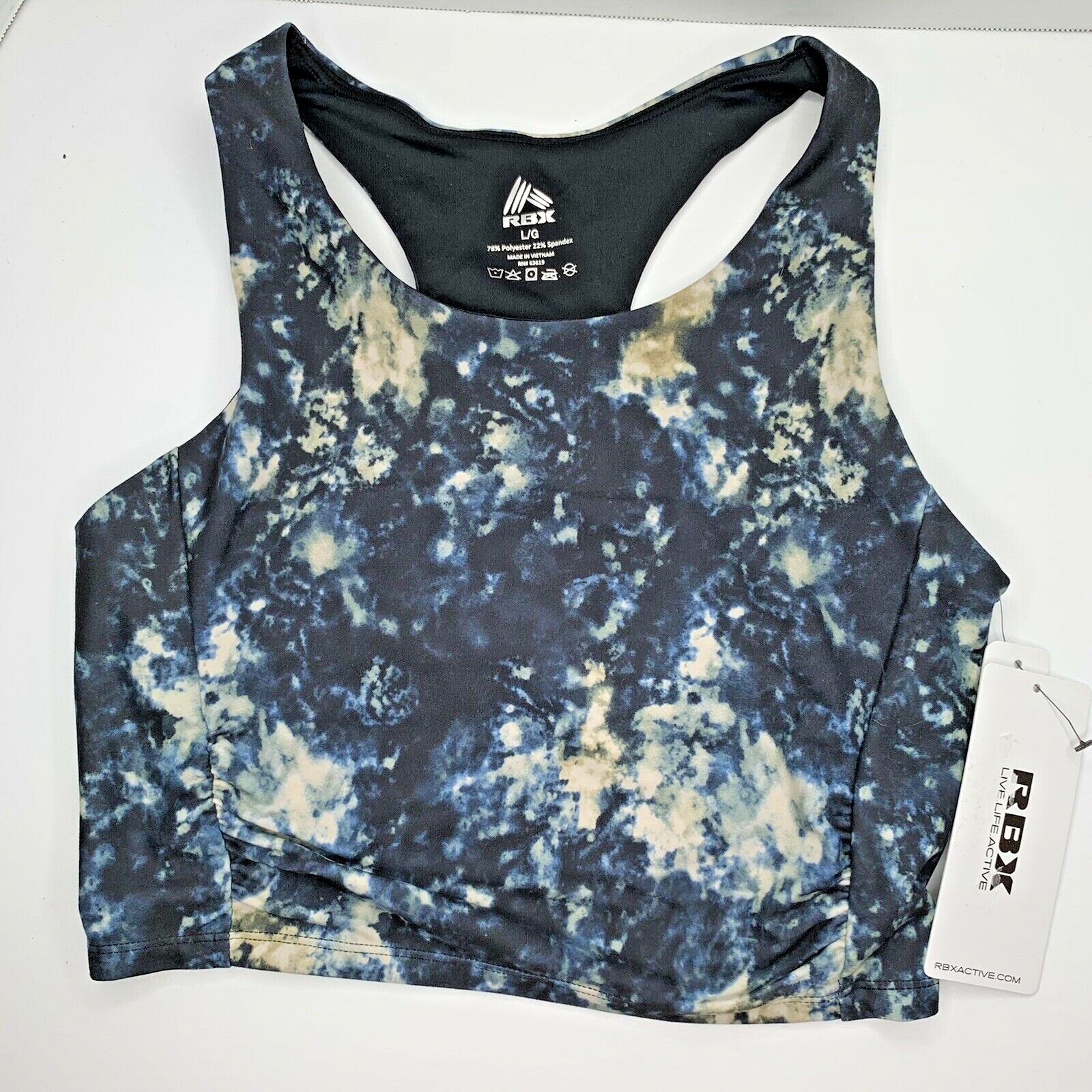 RBX Cropped Tank Top Built In Sports Bra Women’s Medium 2 Units CR3269R ...