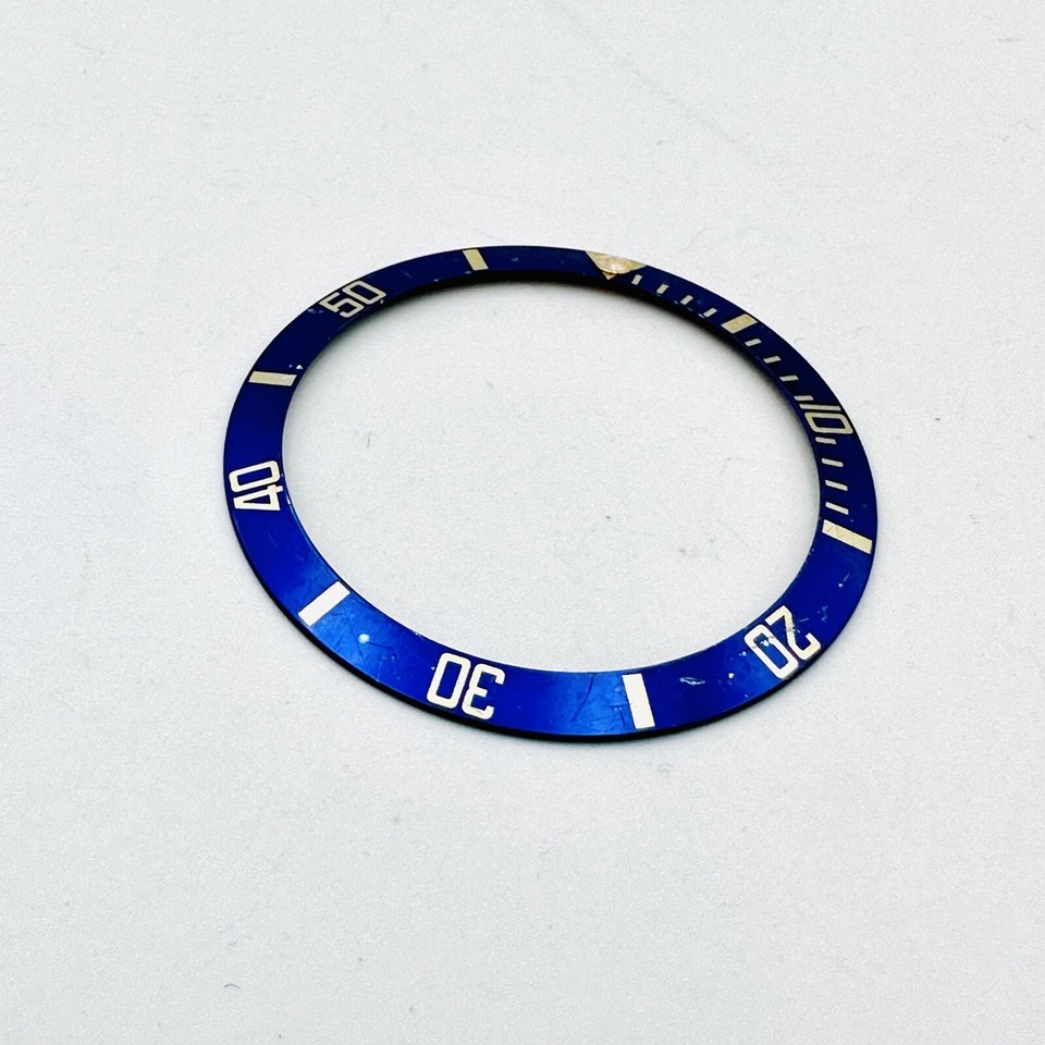 Genuine Rolex Submariner blue bezel Insert 40MM Submariner 16803 16613 ...