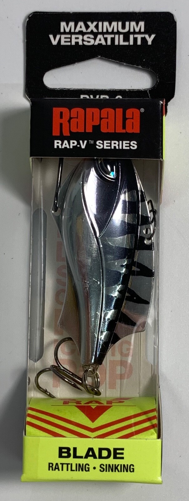 Rapala Rap-V Blade 06 Chrome Tiger 2 1/2" 1/2 oz Lipless Fishing Lure ...