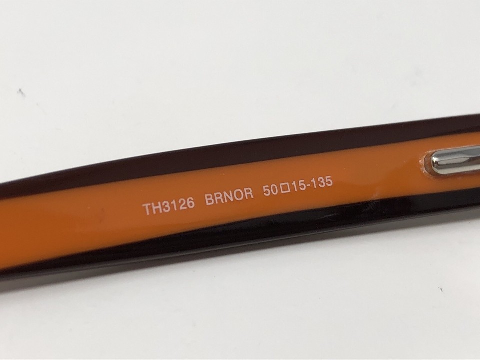 Tommy Hilfiger Eyeglasses Frame TH3126 BRNOR 50-15-135 Brown/Orange ...
