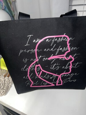 Karl Lagerfeld Kristen Canvas Tote Bag (Black/Karl Side Profile), NWT ...