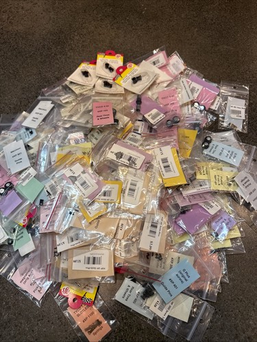 HO Scale Slot Car accessories 220 Part Lot Hubs Tires Clips Shoes Pins ...