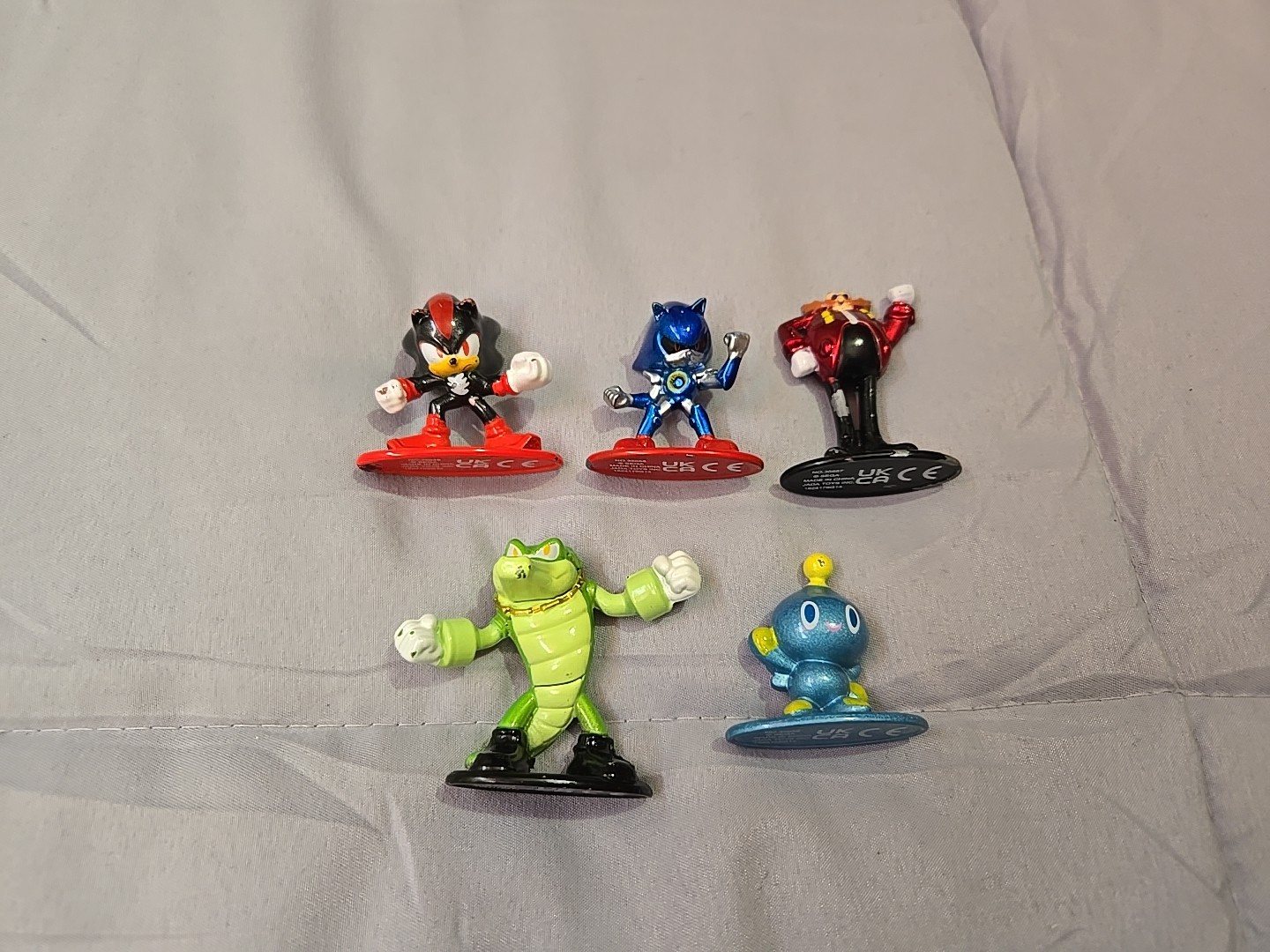 Sega Sonic The Hedgehog 5 Piece Lot Diecast Figures By Jada Metal ...