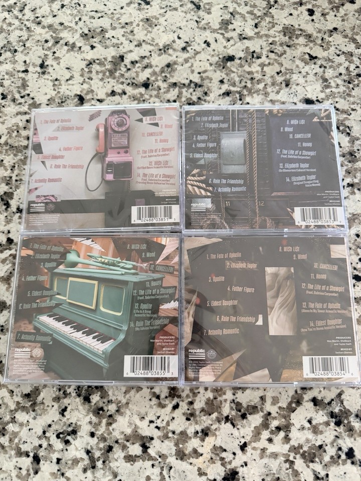 The Life of a Showgirl LIMITED Bonus Acoustic Release CD Full Set of 4 In Hand | eBay