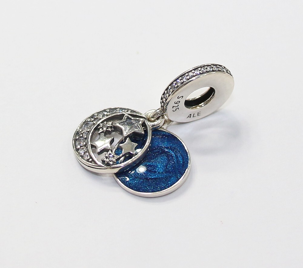 New Authentic Pandora Charm Vintage Night Sky Dangle 791993CZ With ...