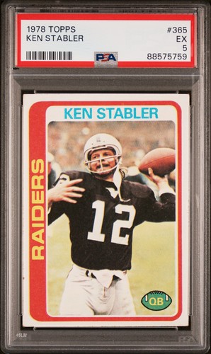 1978 TOPPS 365 KEN STABLER VINTAGE CARD PSA 5 | eBay