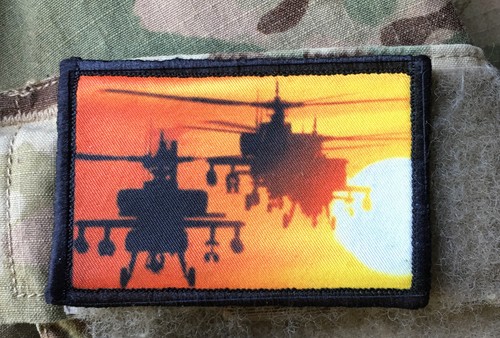 AH-64 Apache Attack Helicopter Morale Patch Tactical Military Army ...