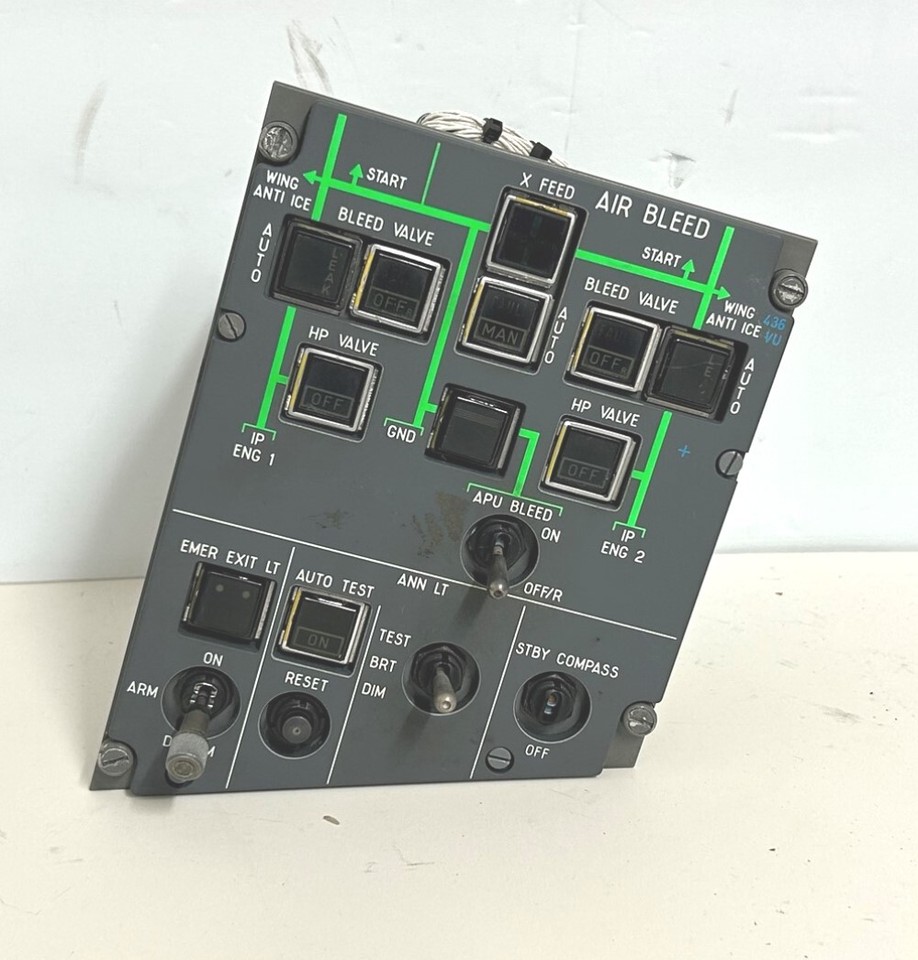 Airbus Aircraft 436VU Bleed Air Control Panel A92527693000D000 | eBay