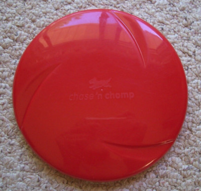 Chase 'n Chomp Red Flying Disc Toy for Dogs Floats | eBay