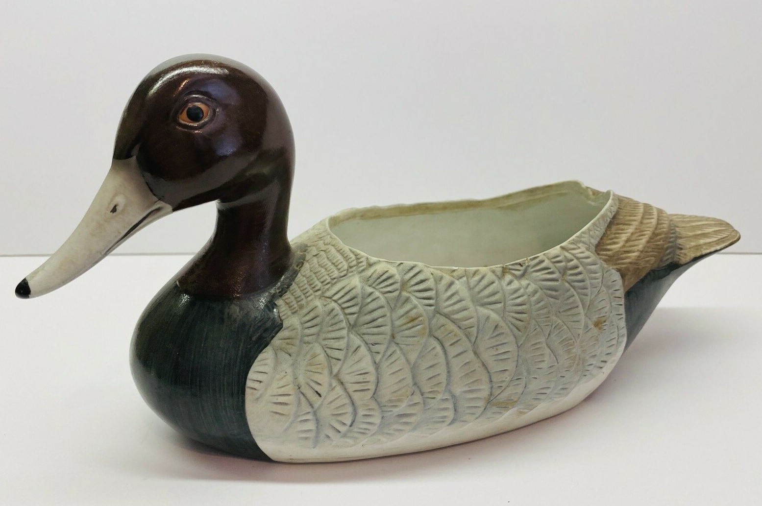 Vintage Ceramic Duck Planter 11.5" Long | eBay