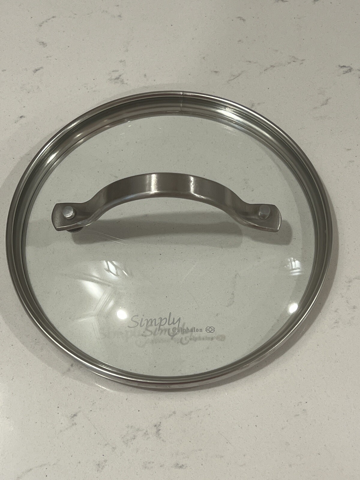Simply Calphalon Stainless Steel Glass Lid 5 1/2” Inside Lid ...