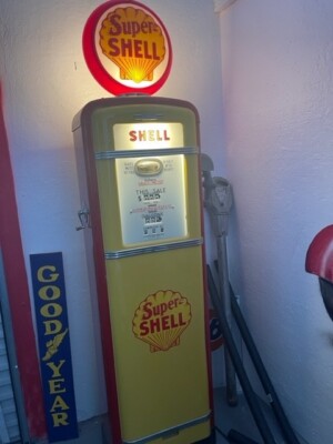Nicely restored Shell Gas Pump, Shell decals | eBay