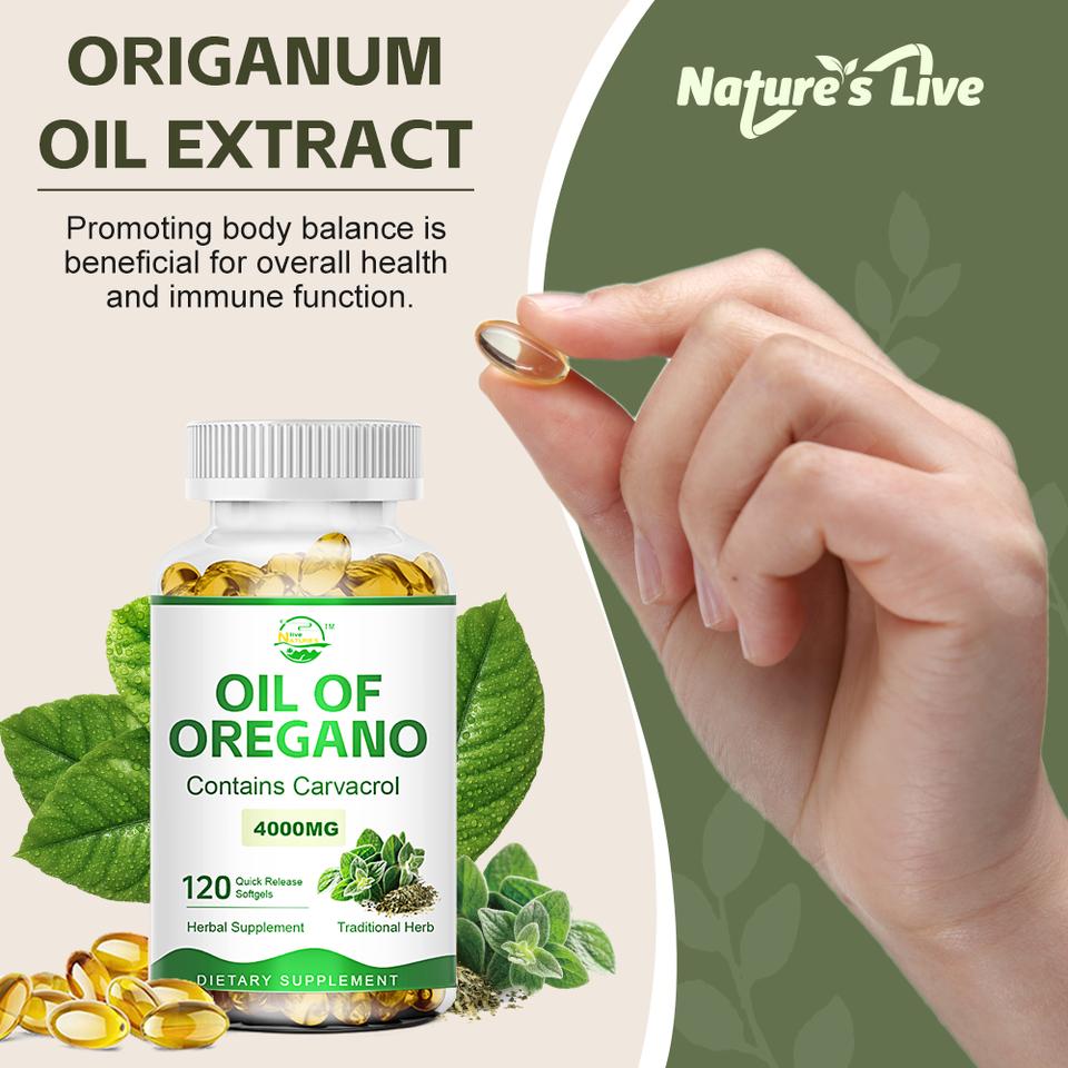 Oregano Oil 4000mg Softgels Capsules Caps Pills Contains Carvacrol ...