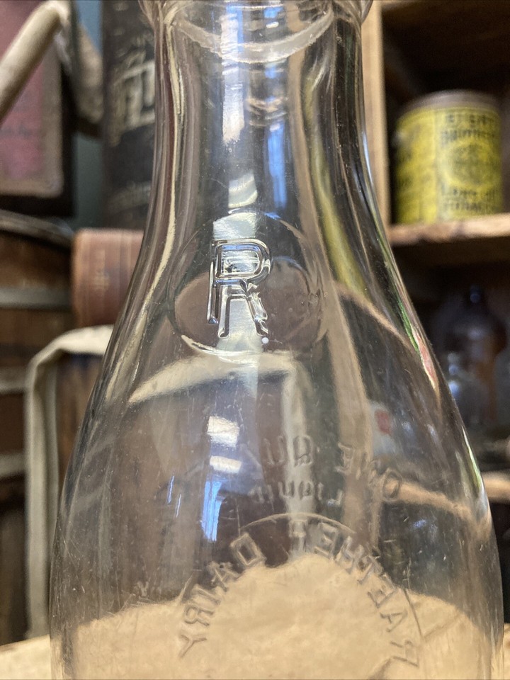 Vintage Quart Milk Bottle Raether Dairy Appleton Wisconsin | eBay