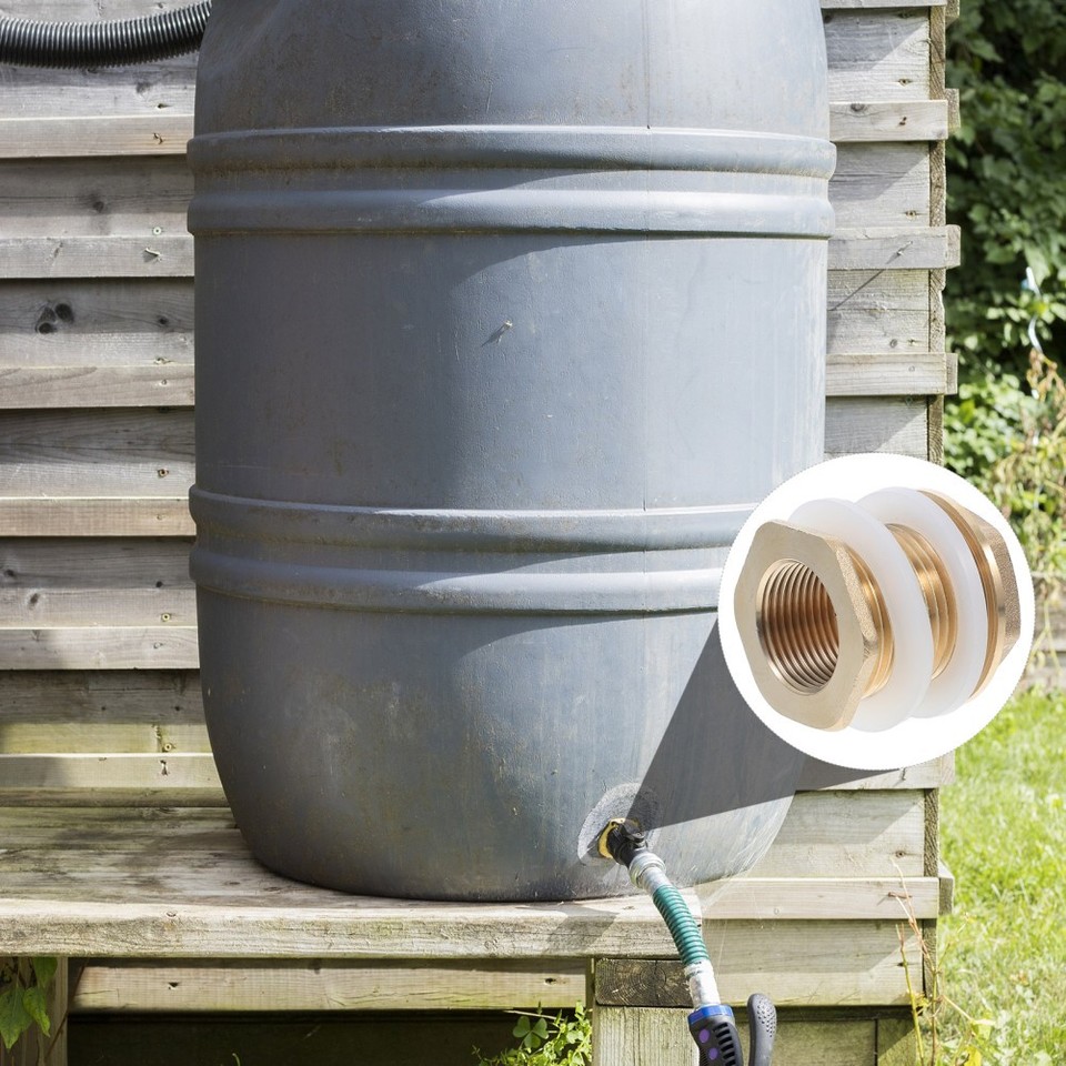 Brass Adapter Thread Pipe Fitting for Water Tank Hose Pvc Connector ...