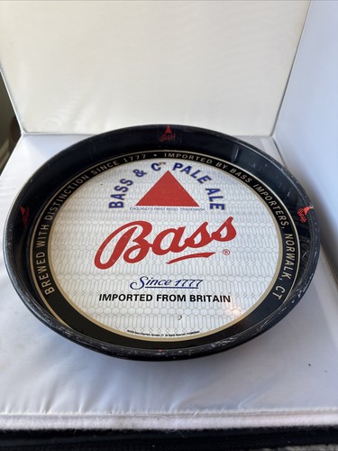 Vtg, 2003 Bass Beer 13” Tin Serving Tray Bass & Co Pale Ale Man Cave ...
