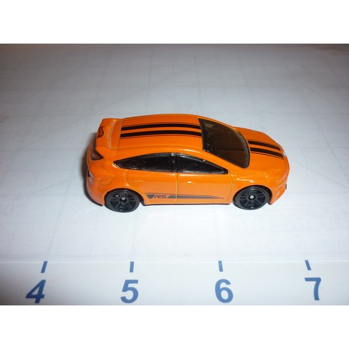 Hot Wheels Ford Focus RS Orange Black Stripes Diecast Toy Car DHP07 | eBay