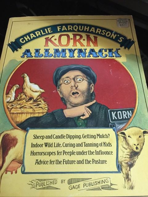 Charlie Farquharson's K-o-r-n Filled Allmynack 1976 by Harron Don ...