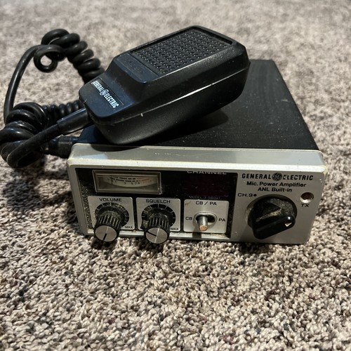 General Electric Model 3-5812A 40Channel PLL System CB Radio PA VGC ...