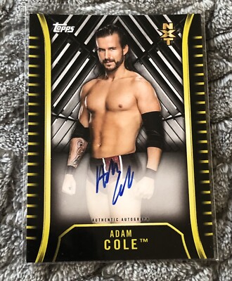 Adam Cole 2018 Topps WWE NXT Autograph 1st Card Rookie AEW | eBay