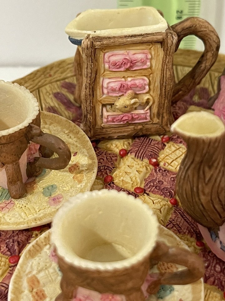 Decorative Miniature Mini Tea Set Dog, Cat Mouse Quilt 10 Pieces | eBay