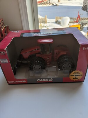 Ertl Case STX 500 4WD Tractor Removable Dual Wheels & Blade NEW IN BOX ...