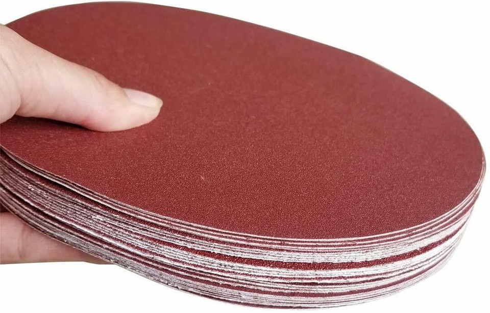 60 Pack 8 inch PSA Sanding Discs Self Adhesive Sticky Back Sandpaper 80 ...