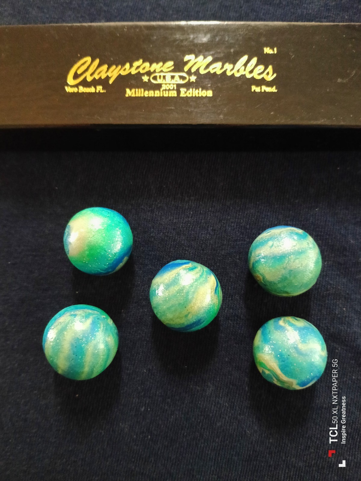 Box set # 31 Claystone Marbles Millennium edition By Artist Steve Parent | eBay