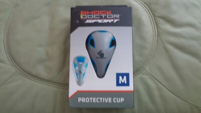 SHOCK DOCTOR PROTECTIVE CUP MEDIUM (12-15) BLUE GREY | eBay