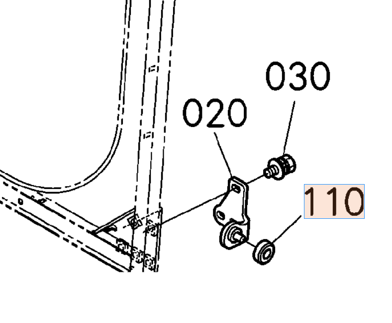 Kubota SVL/SSV Door Roller | Fiberglass Reinforced V0511-35910/V0531 ...