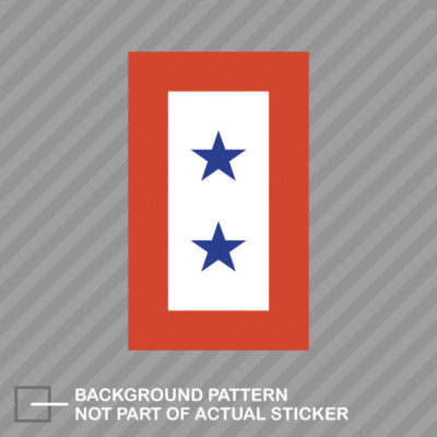 Two Blue Stars Service Flag Sticker Decal Vinyl | eBay