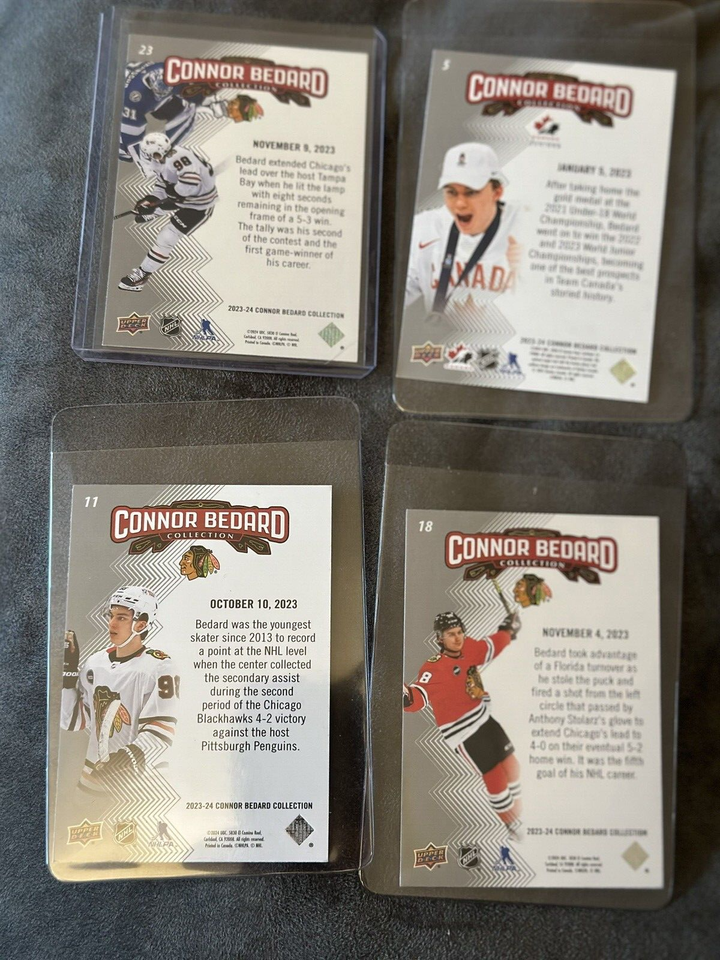 Connor Bedard 2023-24 Upper Deck Connor Bedard Collection Highlights RC ...
