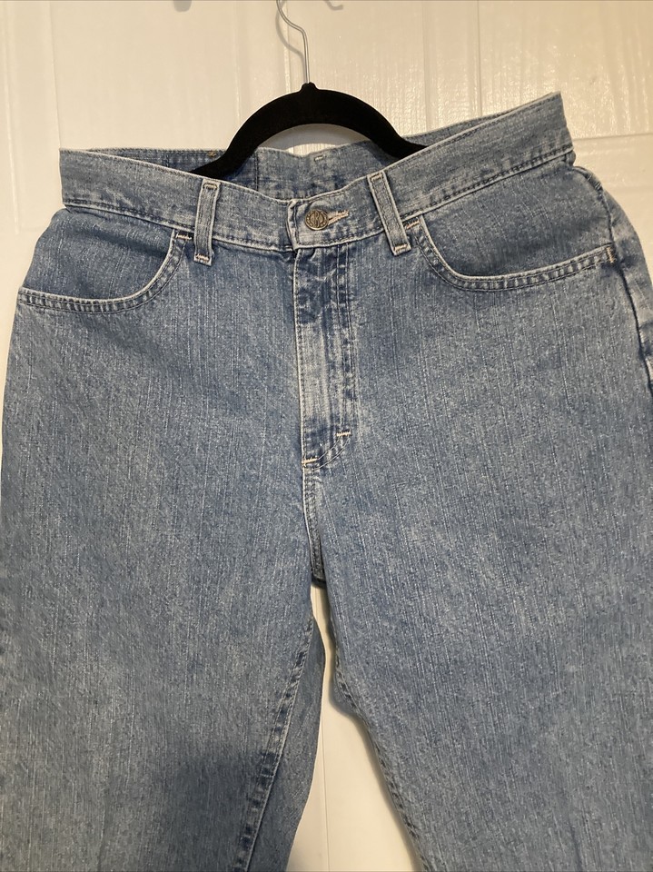 RIDERS Jeans Capris Womens Size 8M Tapered High Rise Blue Denim Capri 8 ...