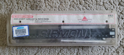 Siemon HD5-24 CAT5E 24 Port Patch Panel Universal Black 1U | eBay