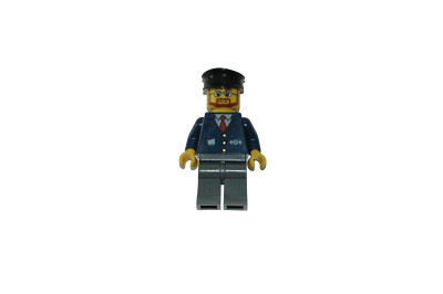 Lego® TRAIN Railway 9V RC Minifig Conductor Engine Driver DARK-BLUE ...