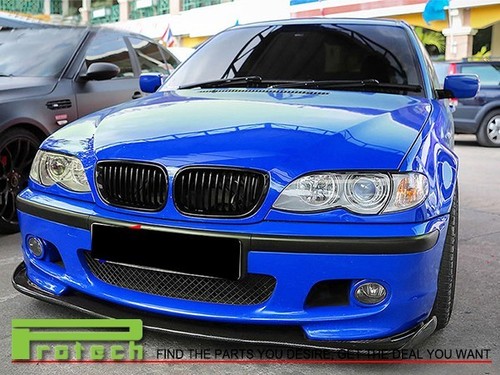 99-06 BMW E46 3-Series M-Tech M-Sport Only Front Bumper Lip Carbon ...