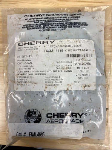 CherryMAX® CR3243-5-04 Universal Head Locked Spindle (Oversize) Blind ...