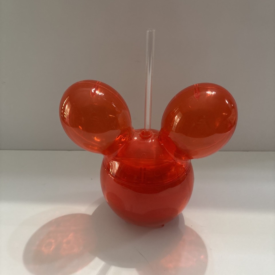 Disney Park Exclusive Mickey Mouse Red Balloon Plastic Sipper Bottle ...