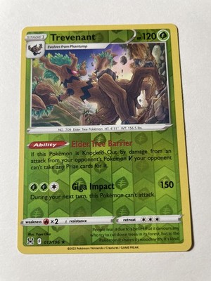 Trevenant Holo Rare SWSH11: Lost Origin 017/196 Holo NM | eBay