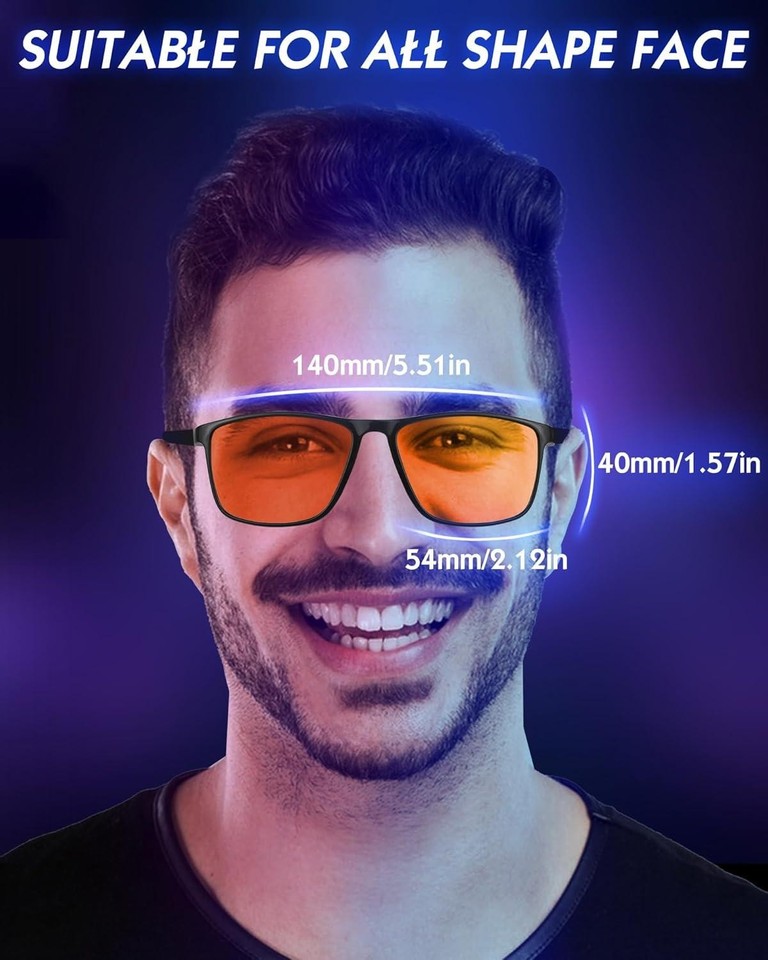 Blue Light Blocking Glasses Gaming- Filtering Computer Gaming Screen/tv ...