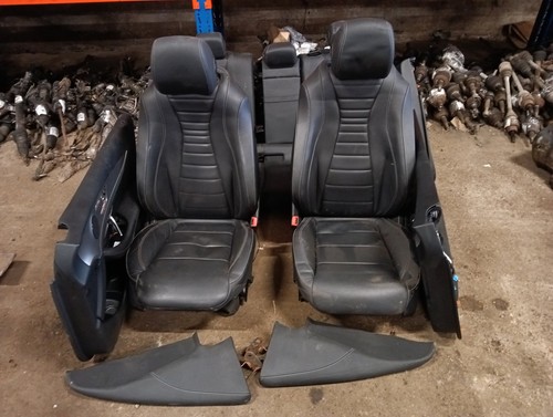 MERCEDES-BENZ E Class S213 Black Leather Front Rear Seats Interior RHD ...