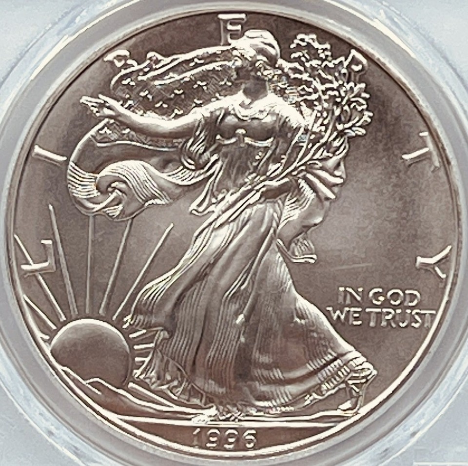 1996 SILVER EAGLE PCGS MS70 *Key Date* | eBay